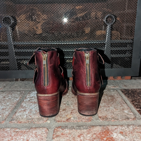 Freebird by Steven | Shoes | Freebird Charlotte Booty In Red Croc Size 8 | Poshmark